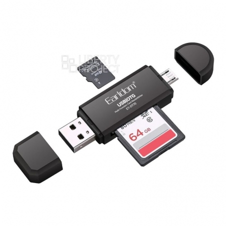 LECTEUR DE CARTES USB 2.0 MULTI-FONCTIONS SD/TF EARLDOM